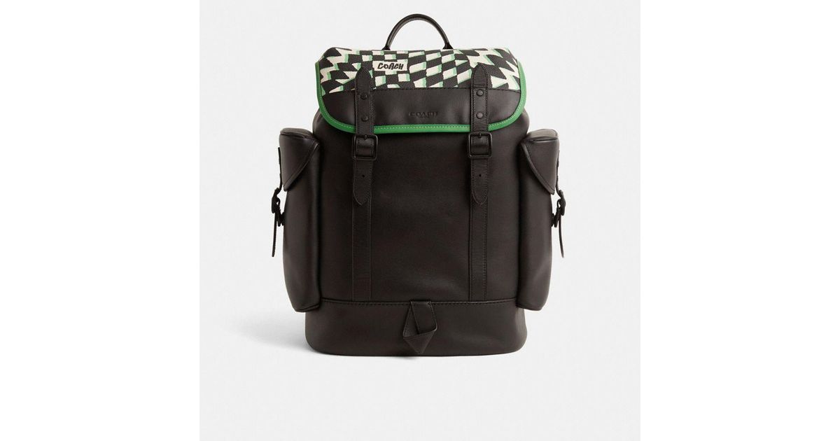 COACH Upcrafted Hitch Backpack In Glovetanned Leather in Black for Men ...