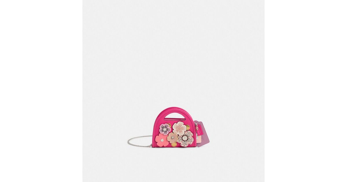 COACH Upcrafted Top Handle Card Case in Pink | Lyst