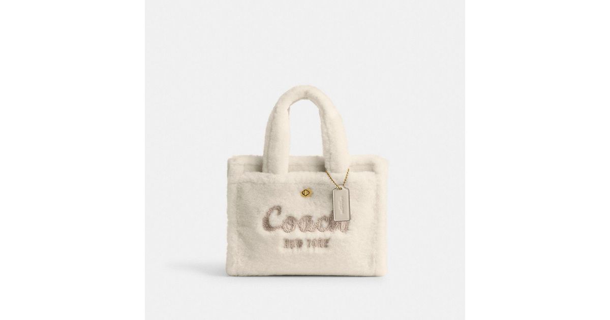 COACH Cargo Tote Bag 26 in Natural | Lyst
