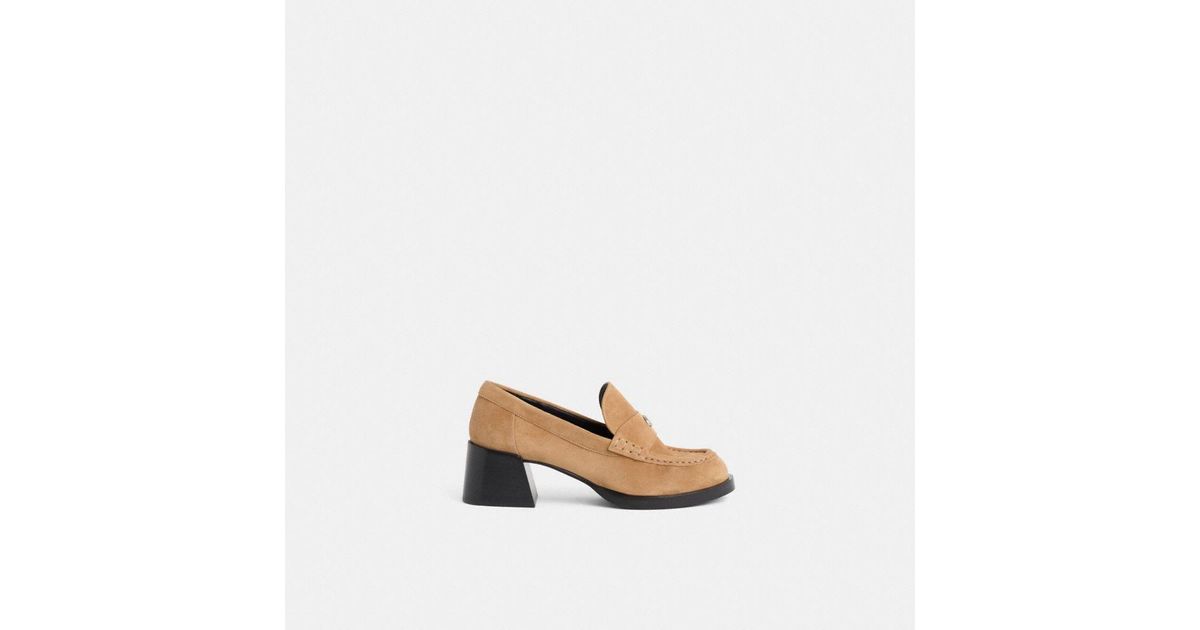 COACH Restored Natalie Loafer in Metallic | Lyst