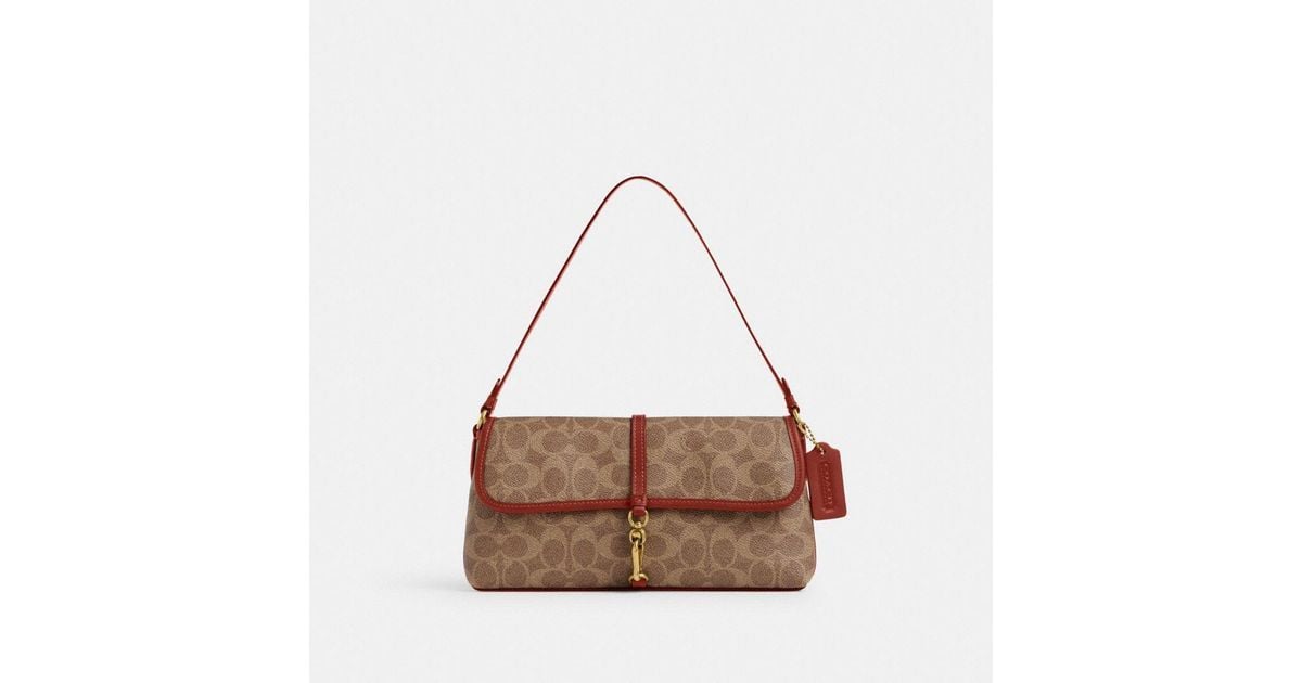 COACH Hamptons Bag In Signature Canvas in Brown | Lyst