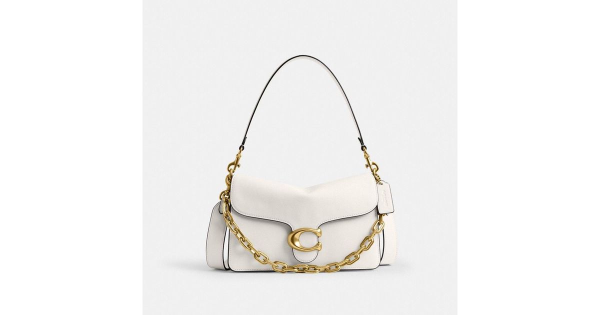 COACH Chain Tabby Bag in Natural | Lyst