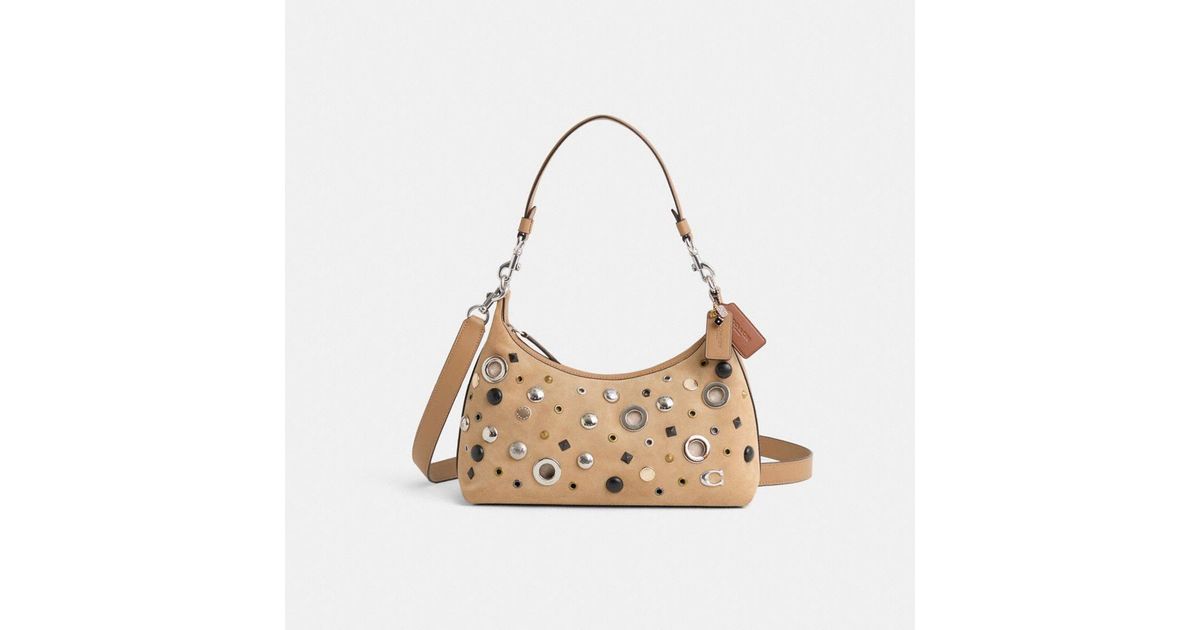 COACH Upcrafted Juliet Shoulder Bag in Natural | Lyst