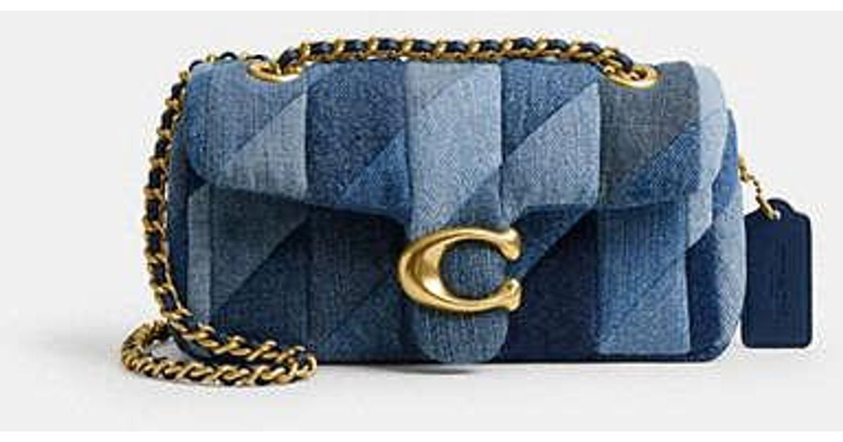 COACH Tabby Shoulder Bag 20 With Patchwork Quilting in Blue | Lyst UK
