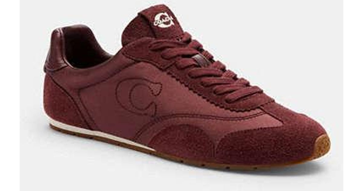 COACH Flat Sneaker in Red | Lyst UK