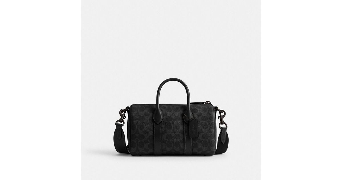 COACH Compass Bag 25 In Signature Canvas in Black for Men | Lyst