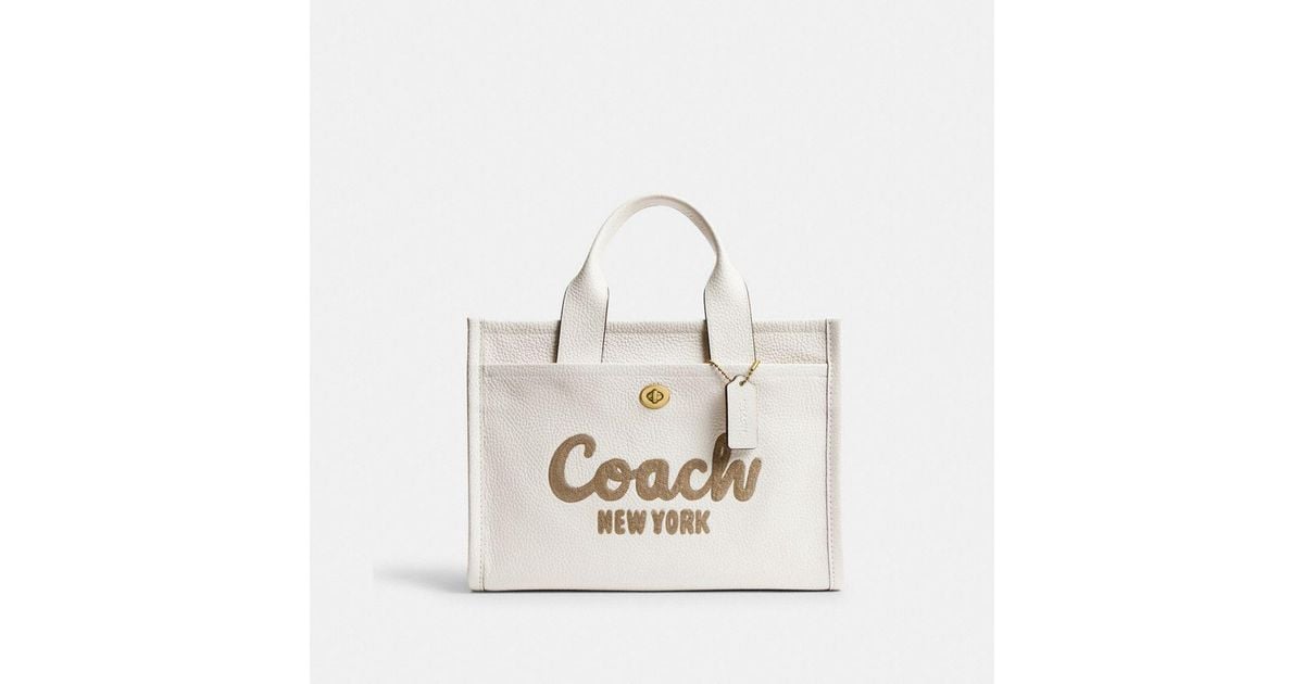 COACH Cargo Tote Bag in White | Lyst