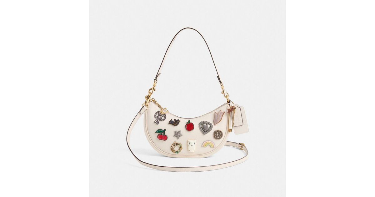 COACH Upcrafted Mira Shoulder Bag in White | Lyst
