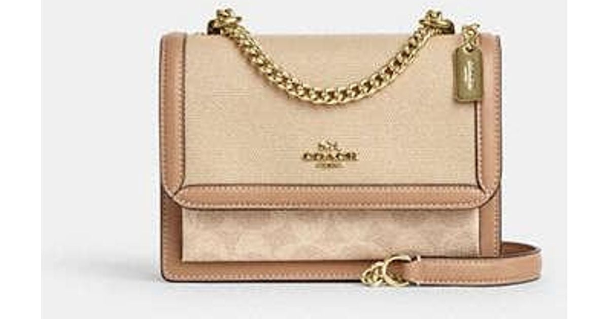 COACH Mini Klare Crossbody Bag Signature Canvas in Black | Lyst UK