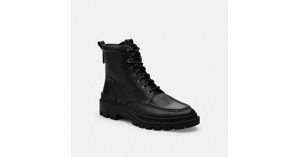 COACH Connor Boot in Black for Men | Lyst