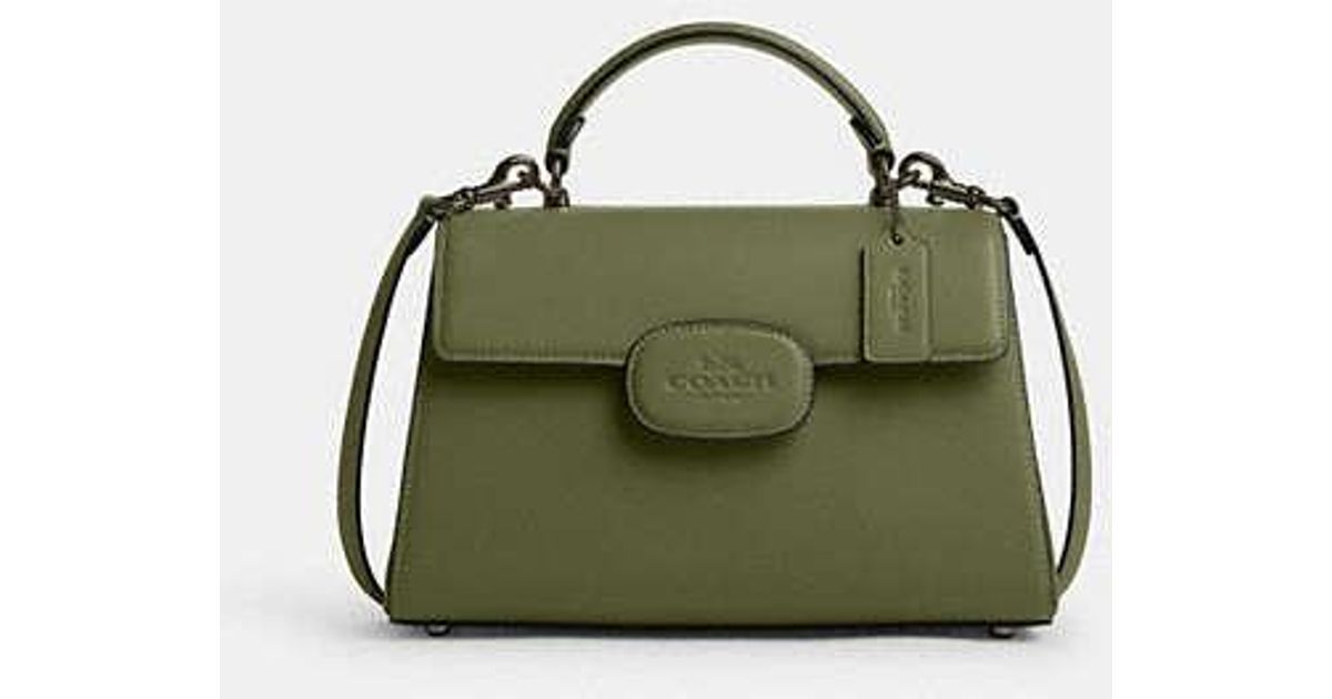 COACH Eliza Top Handle Bag in Green | Lyst UK