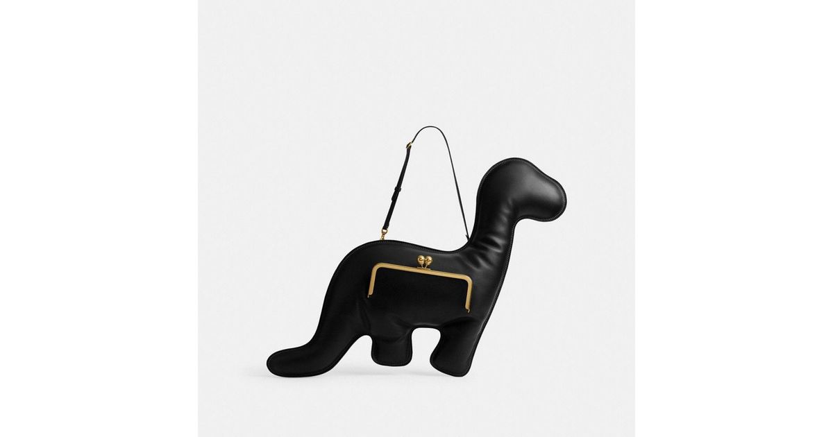 COACH Dino Kisslock Frame Bag in Black | Lyst