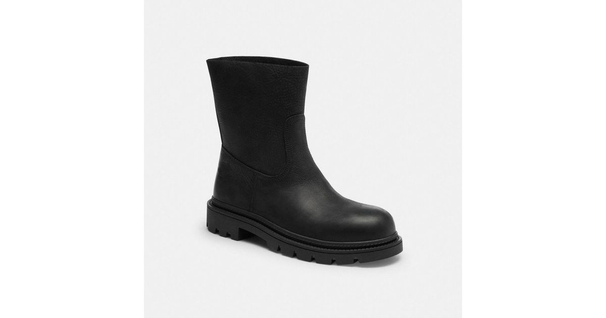 COACH Work Boot in Black for Men | Lyst
