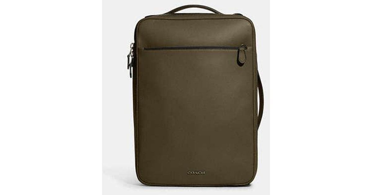 COACH Graham Convertible Backpack in Green for Men | Lyst UK