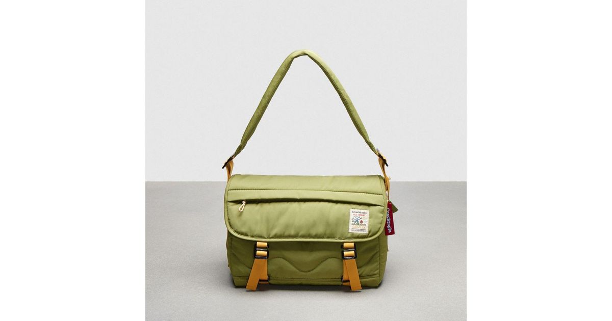 COACH Topia Loop Messenger Bag in Green | Lyst