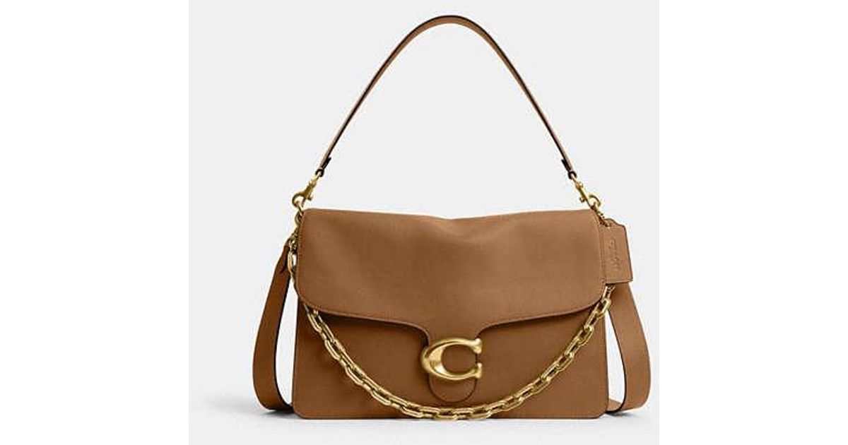 COACH Chain Tabby Shoulder Bag 35 in Black | Lyst UK