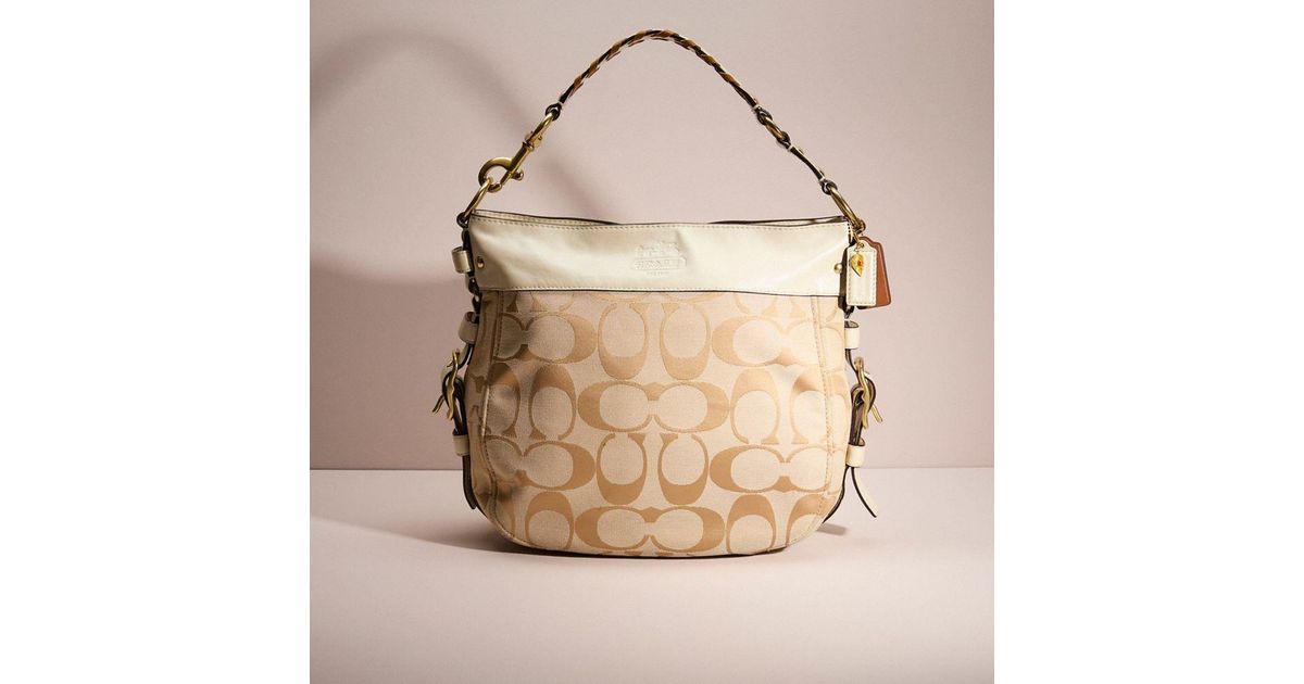 COACH Upcrafted Signature Large Zoe In Signature in Natural | Lyst