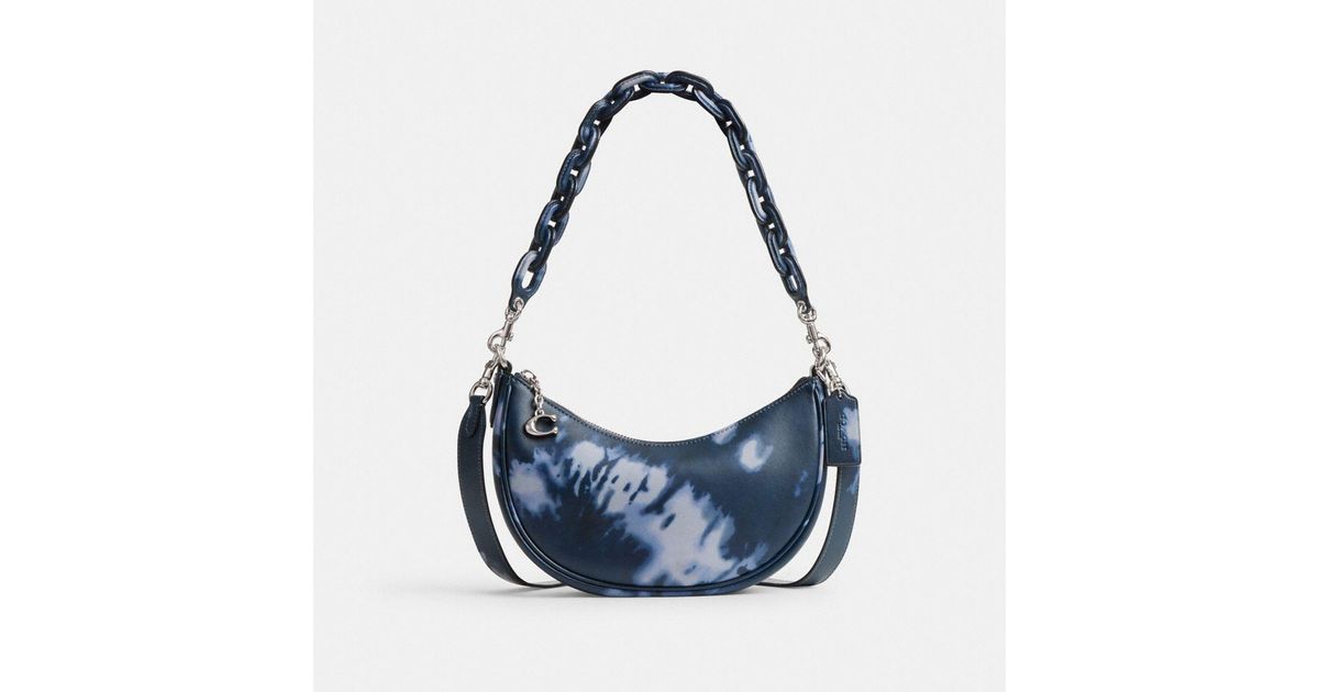 COACH Mira Shoulder Bag With Tie Dye Print in Blue | Lyst