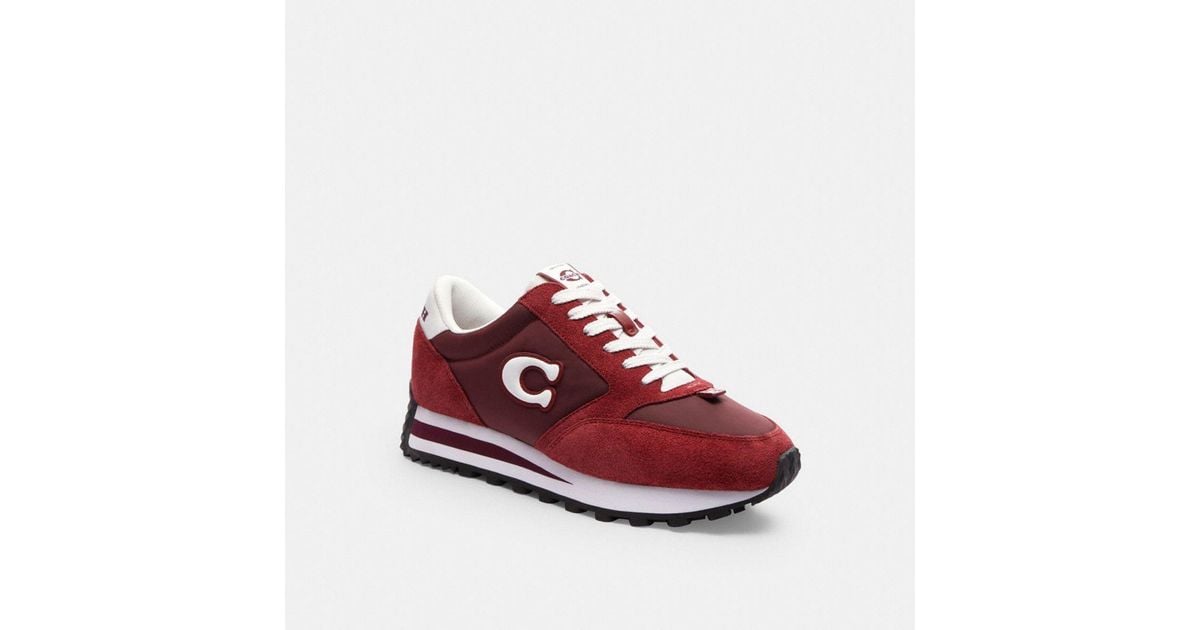 COACH Runner Sneaker in Red | Lyst