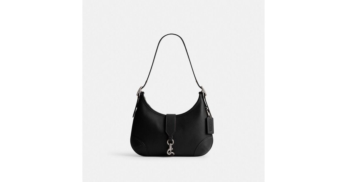 COACH Hamptons Hobo Bag in Black | Lyst