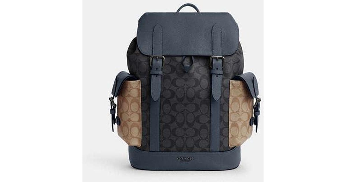 COACH Hudson Backpack Signature Canvas | Pvc in Black for Men | Lyst UK