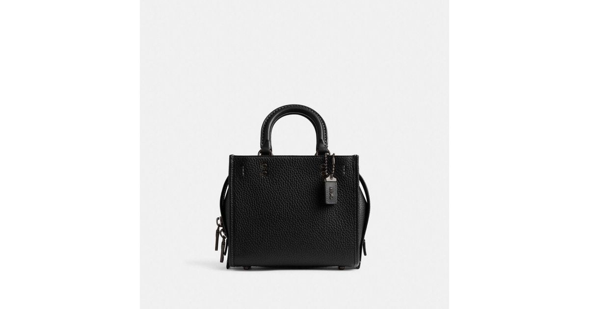 COACH Rogue 20 In Colorblock Regenerative Leather in Black | Lyst