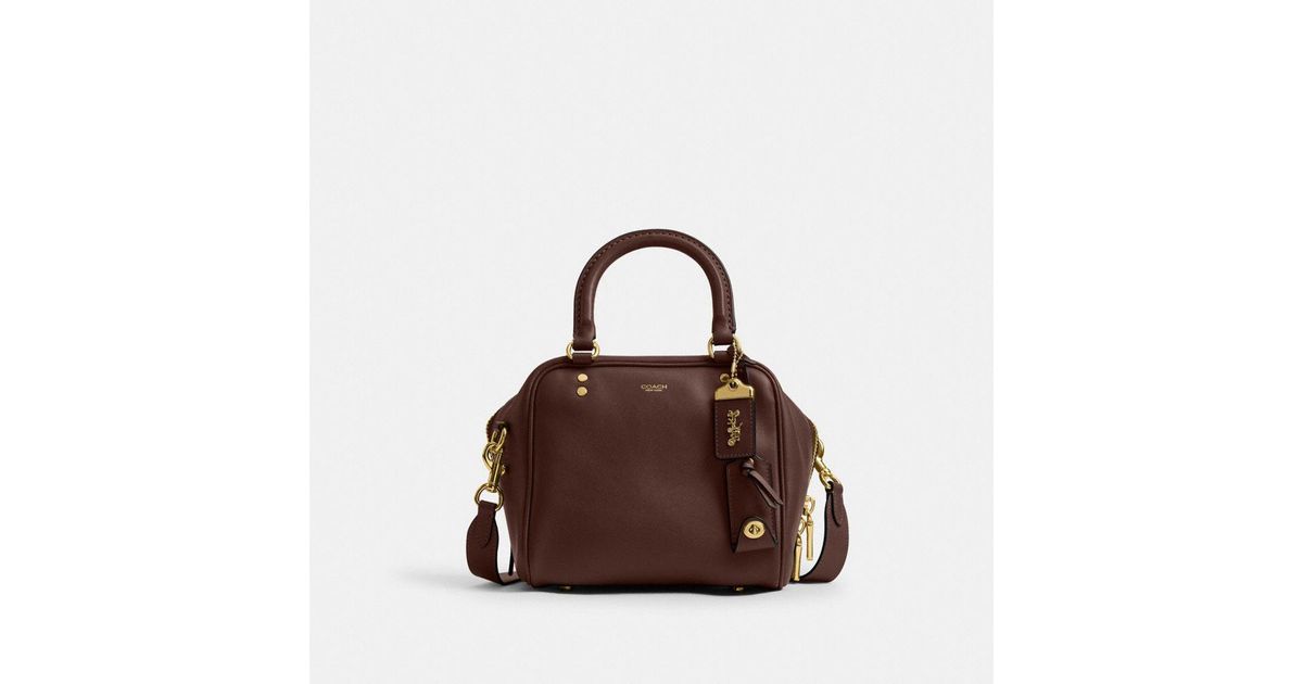 COACH Cube Rogue Bag 20 in Brown | Lyst