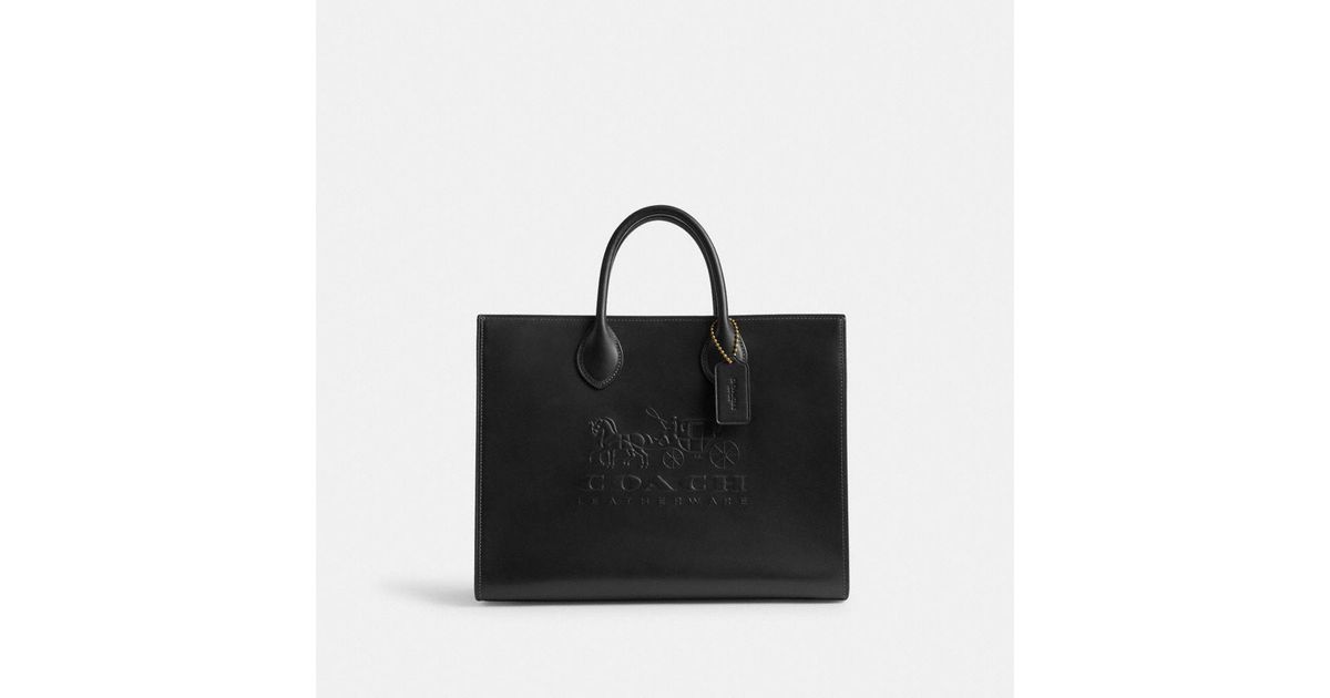 COACH Ace Tote Bag 35 in Black | Lyst