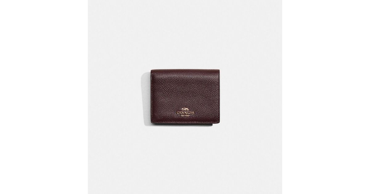 COACH Restored Small Snap Wallet in Purple | Lyst
