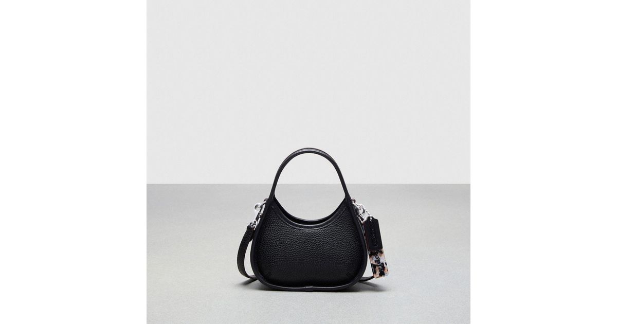 COACH Mini Ergo Bag In Topia Leather in Black | Lyst