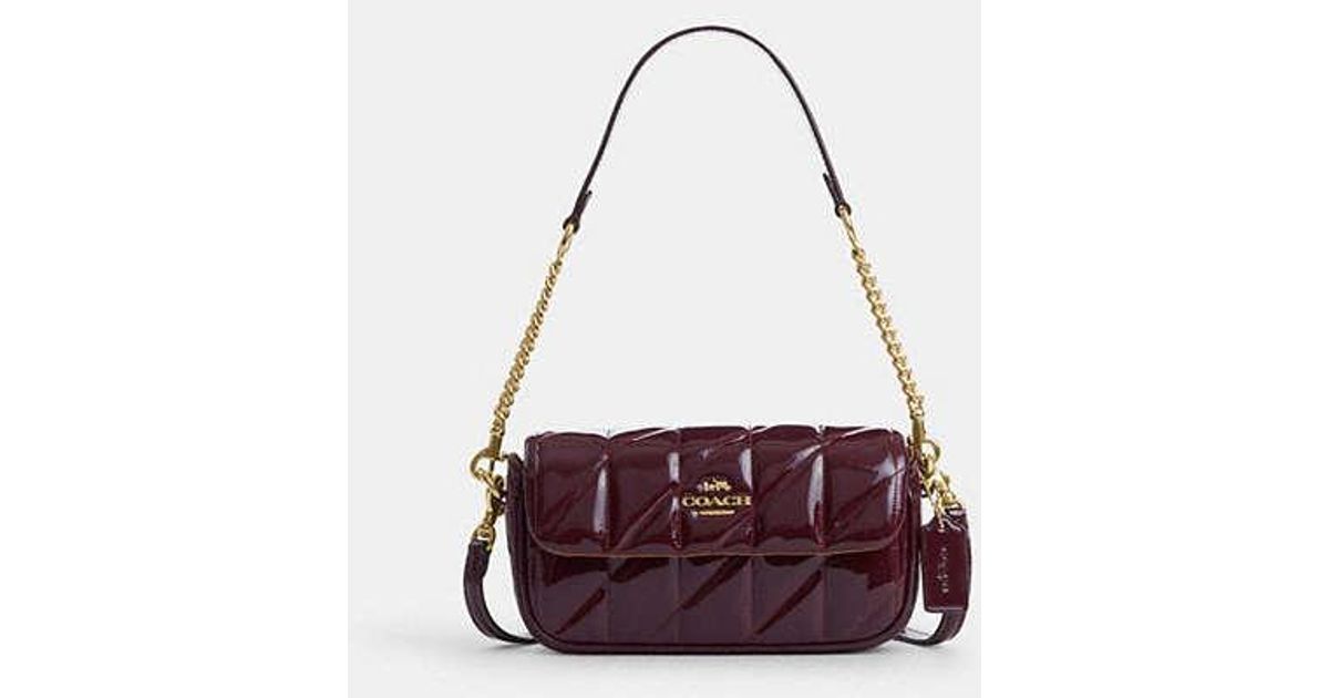COACH Hailey Flap Bag With Quilting in Black | Lyst