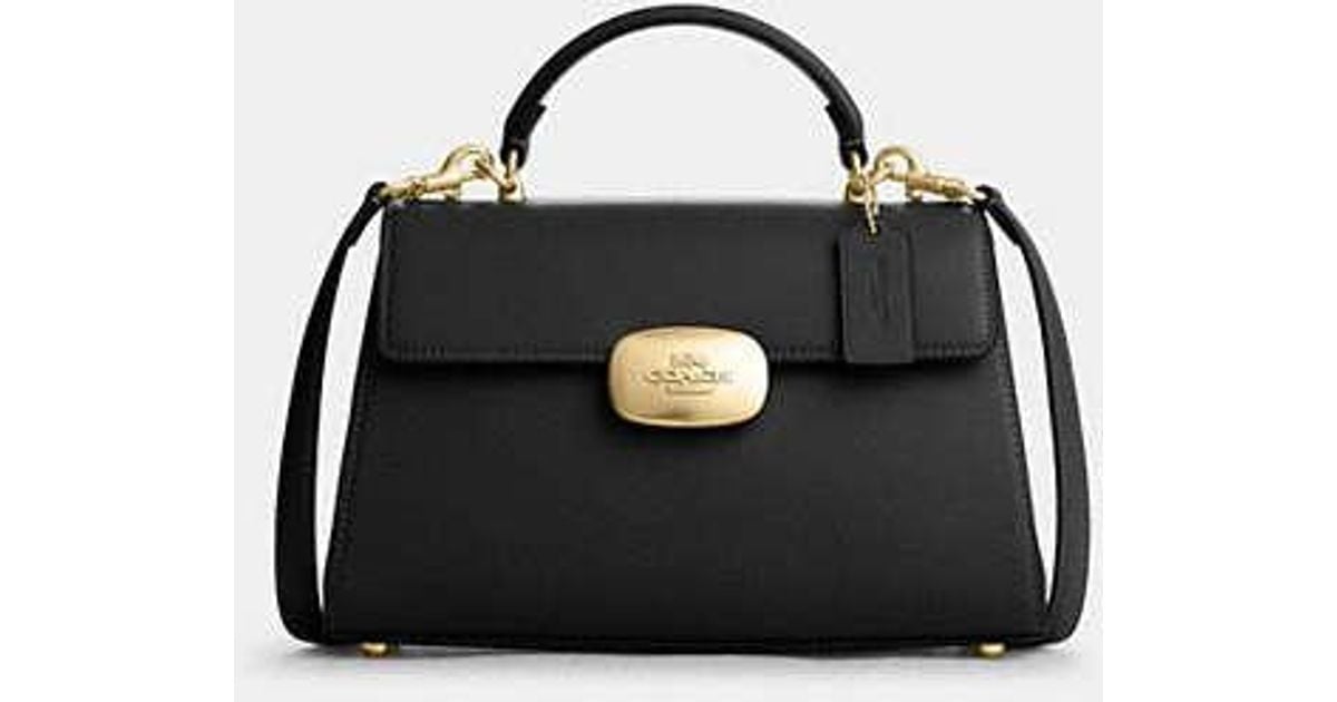 COACH Eliza Top Handle in Black | Lyst
