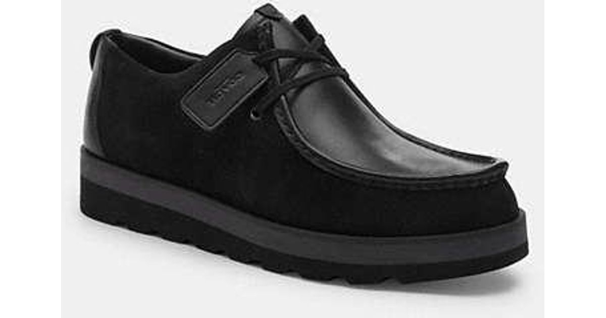COACH Scott Apron Toe Boot in Black for Men | Lyst