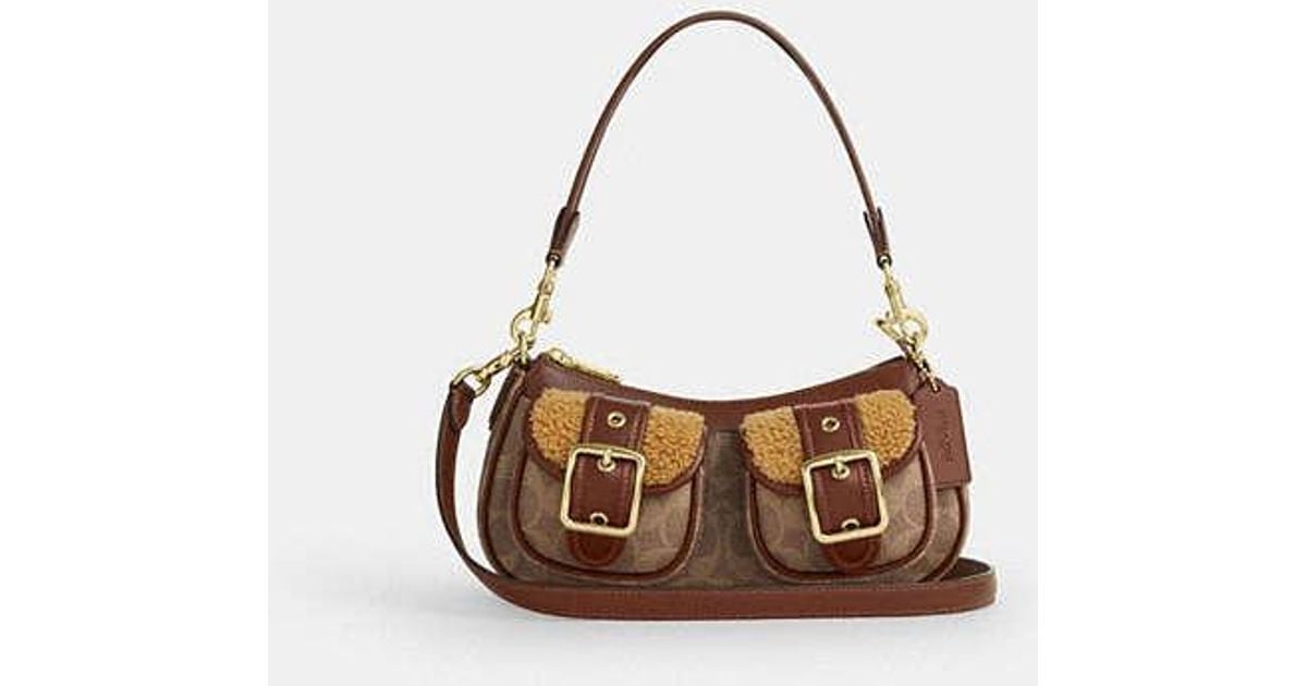 COACH Ashton Bag With Signature Canvas in Black | Lyst