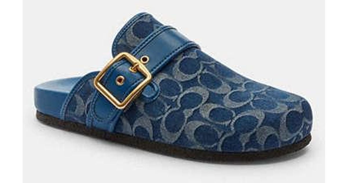 COACH Ashton Clog In Signature Denim in Blue | Lyst