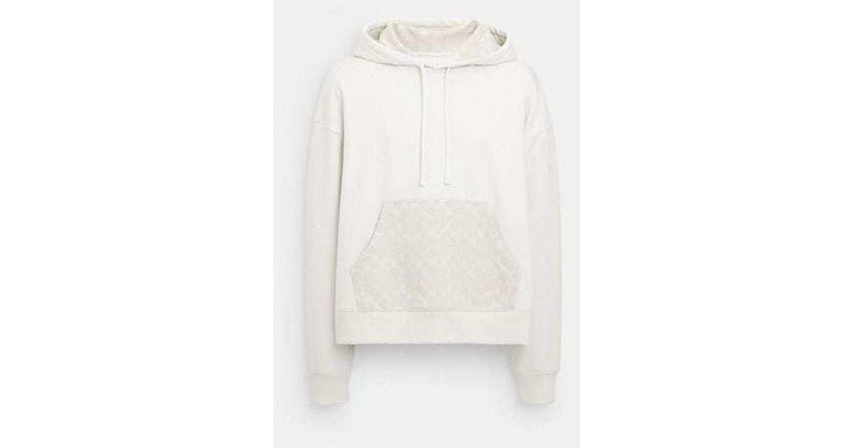 COACH Tonal Signature Hoodie in Black for Men | Lyst