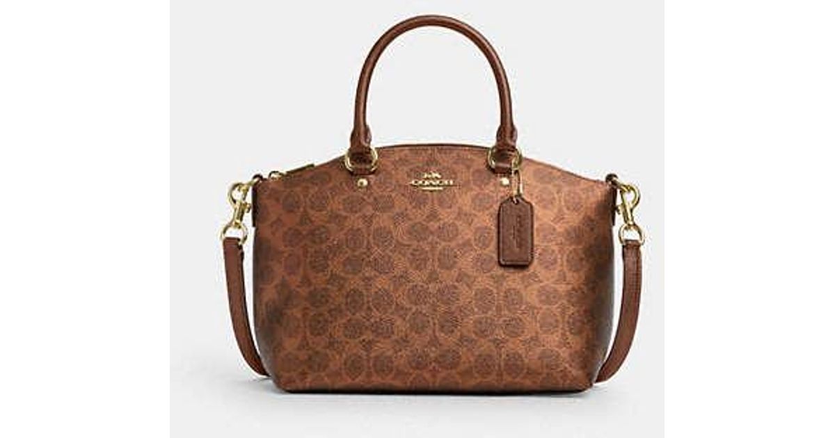 COACH Sadie Satchel Bag in Black | Lyst