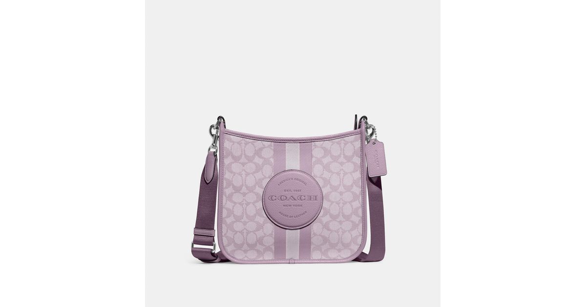 Coach Outlet Dempsey File Bag in Purple | Lyst