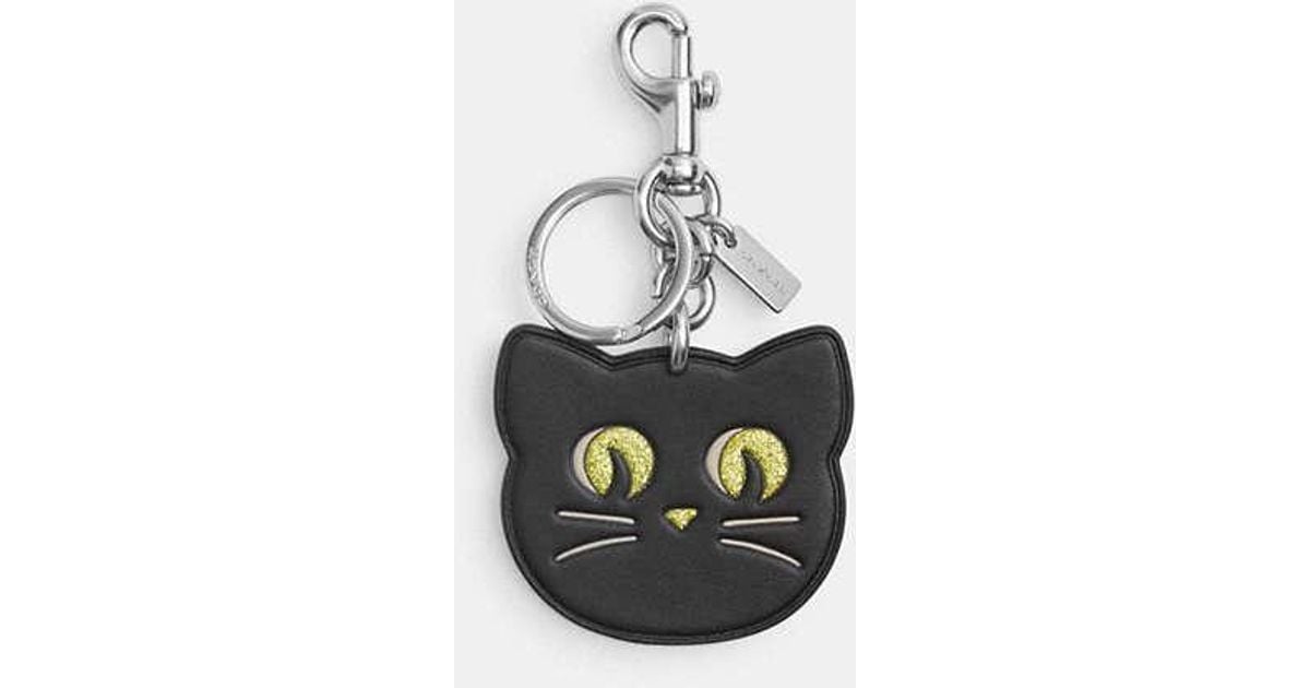COACH Halloween Cat Bag Charm in Black | Lyst