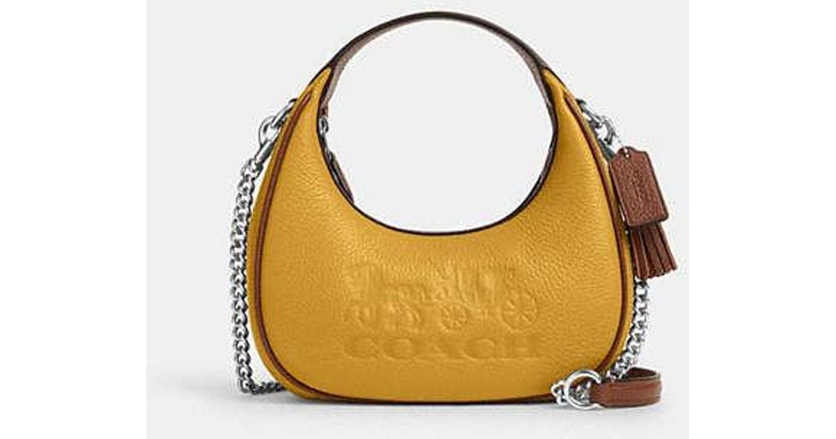 COACH Carmen Mini Crossbody In Colorblock in Black | Lyst