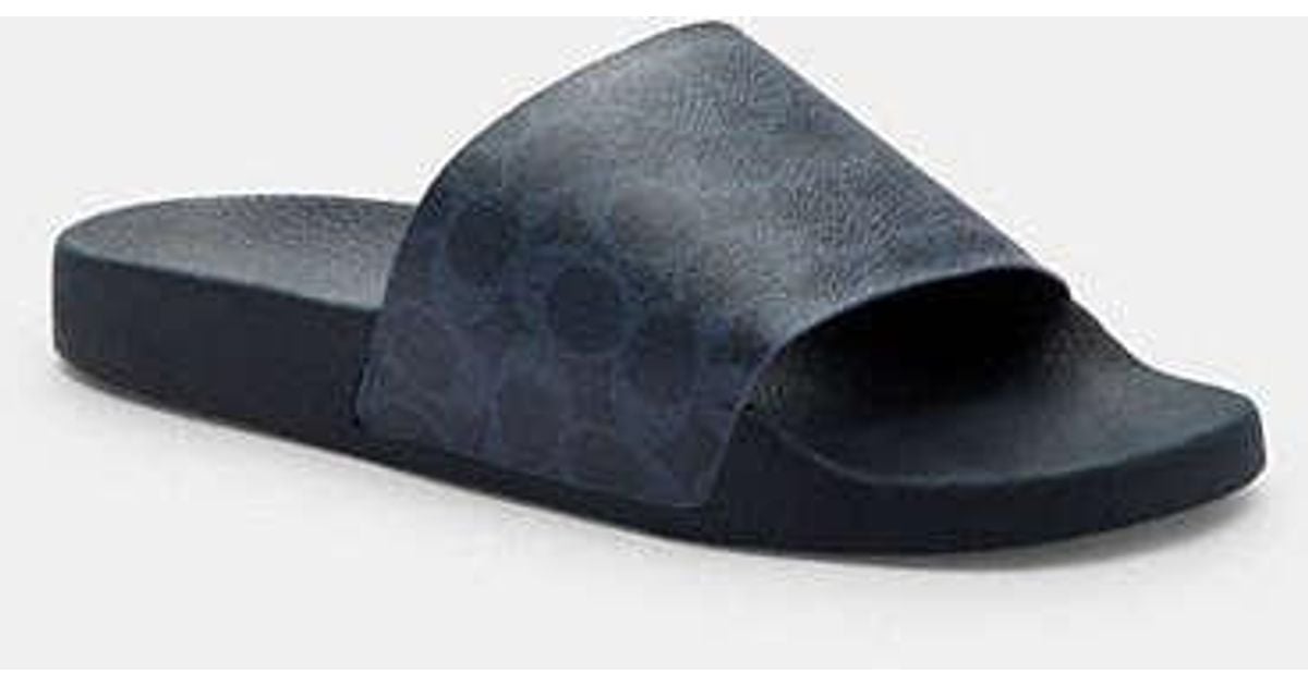 COACH Slide In Signature Denim in Black for Men | Lyst