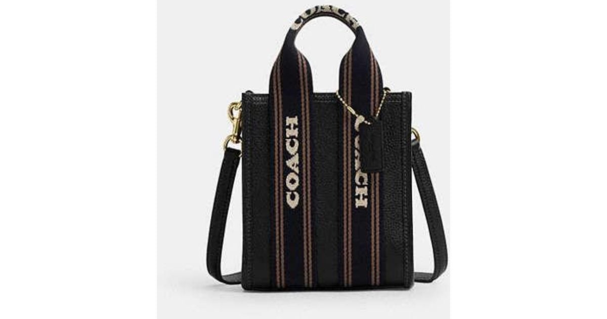 COACH Smith Mini Tote Bag in Black | Lyst