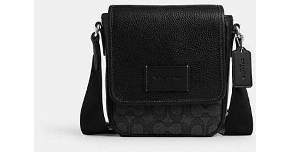 COACH Lucas Crossbody Bag in Black for Men | Lyst