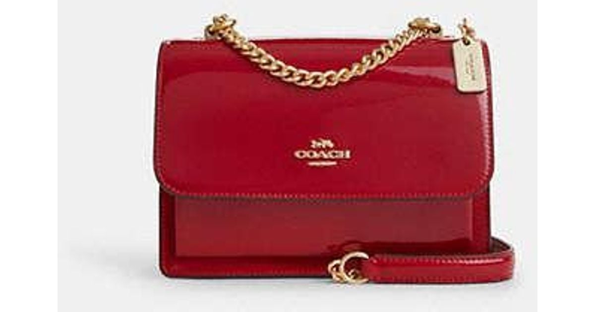COACH Mini Klare Crossbody Bag in Red | Lyst