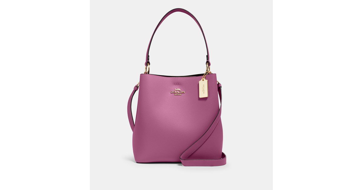 COACH Town Bucket Bag in Purple | Lyst
