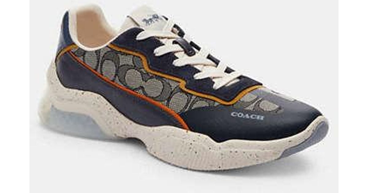 COACH Citysole Runner In Signature Jacquard in Blue for Men | Lyst