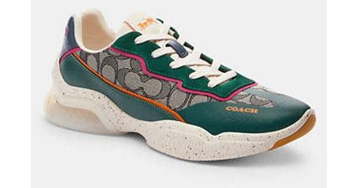 COACH Citysole Runner In Signature Jacquard in Blue for Men | Lyst