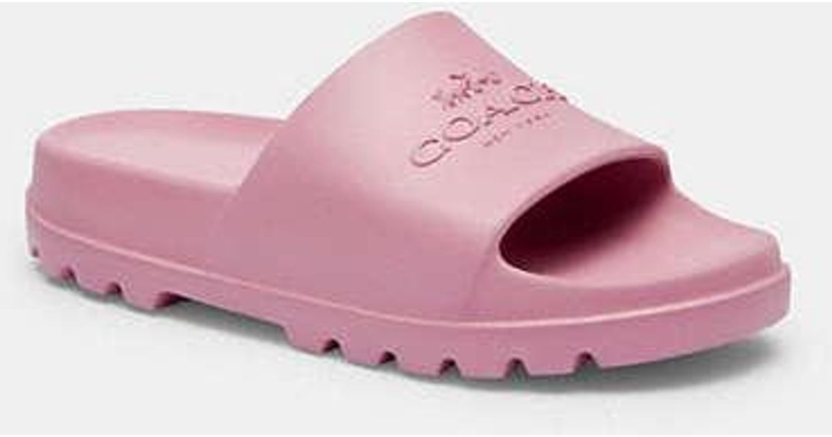 COACH Jac Slide in Black | Lyst