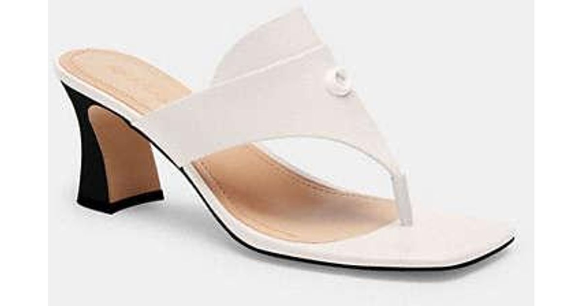 COACH Bree Sandal in Black | Lyst