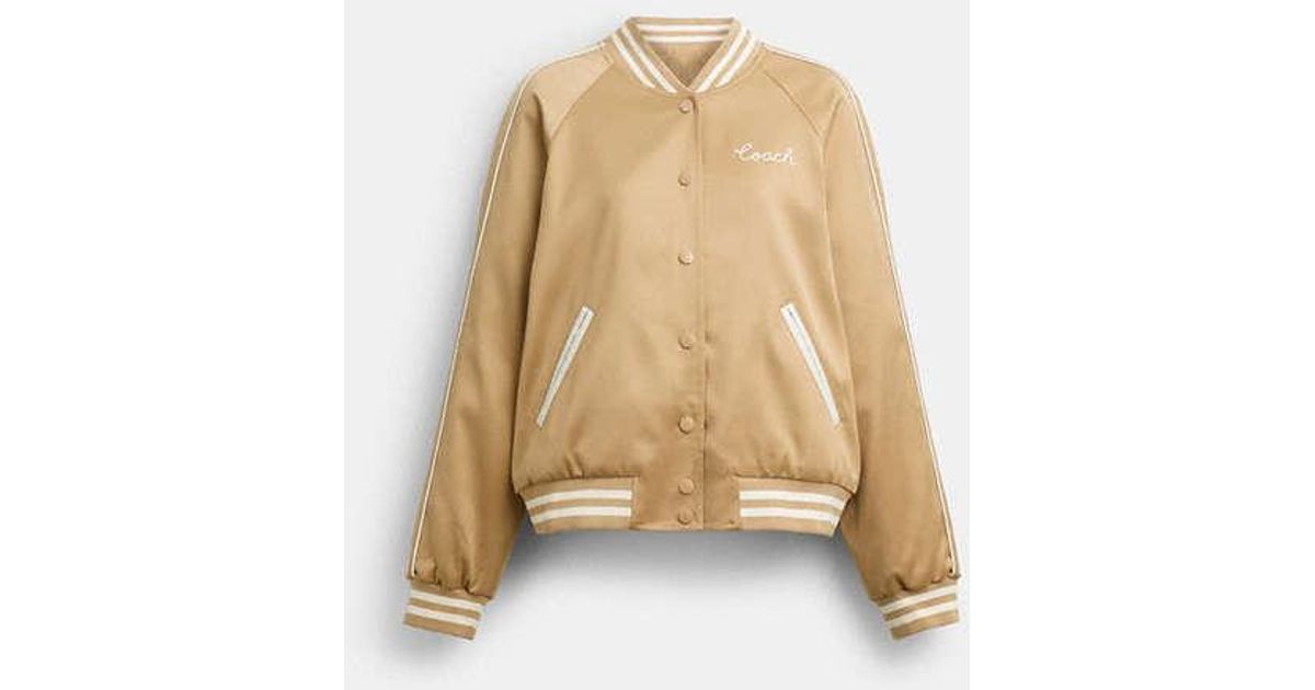 COACH Reversible Signature Souvenir Varsity Jacket in Black | Lyst